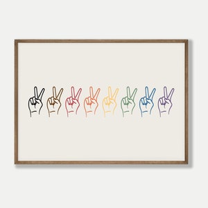 Subtle Pride Wall Art | LGBT Pride Decor | Pride Office Decor | LGBTQ ...