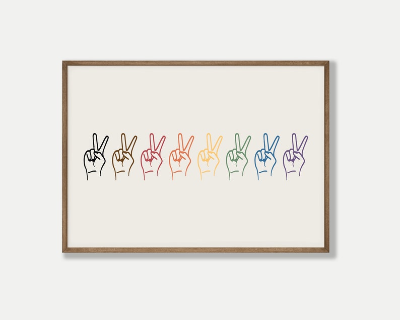 Subtle Pride Wall Art LGBT Pride Decor Pride Office Decor - Etsy