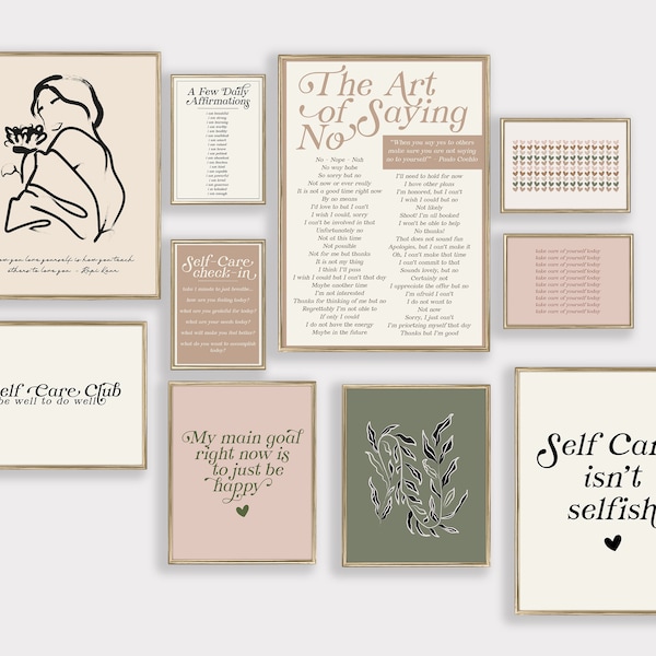 Self Care Print - Etsy