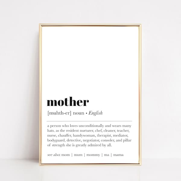 Mother Definition - Etsy
