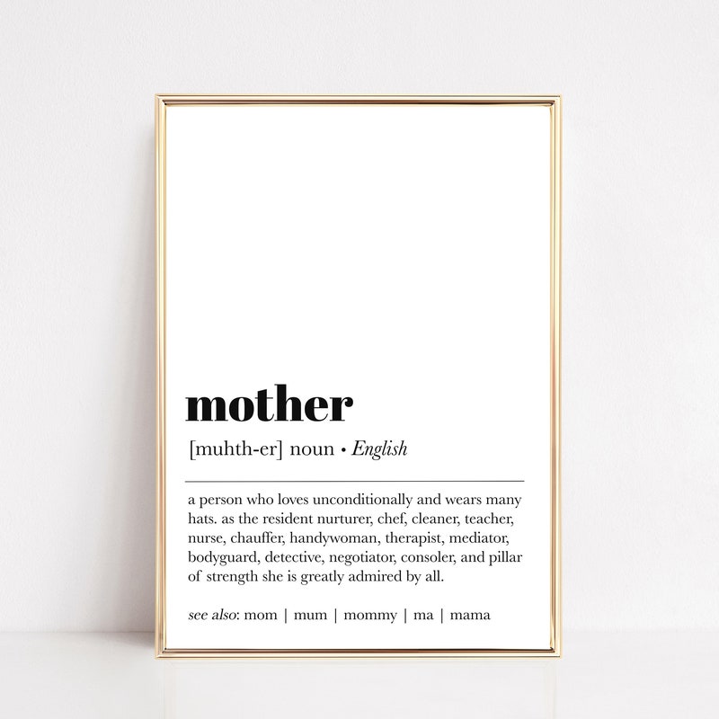 Mother Definition - Etsy