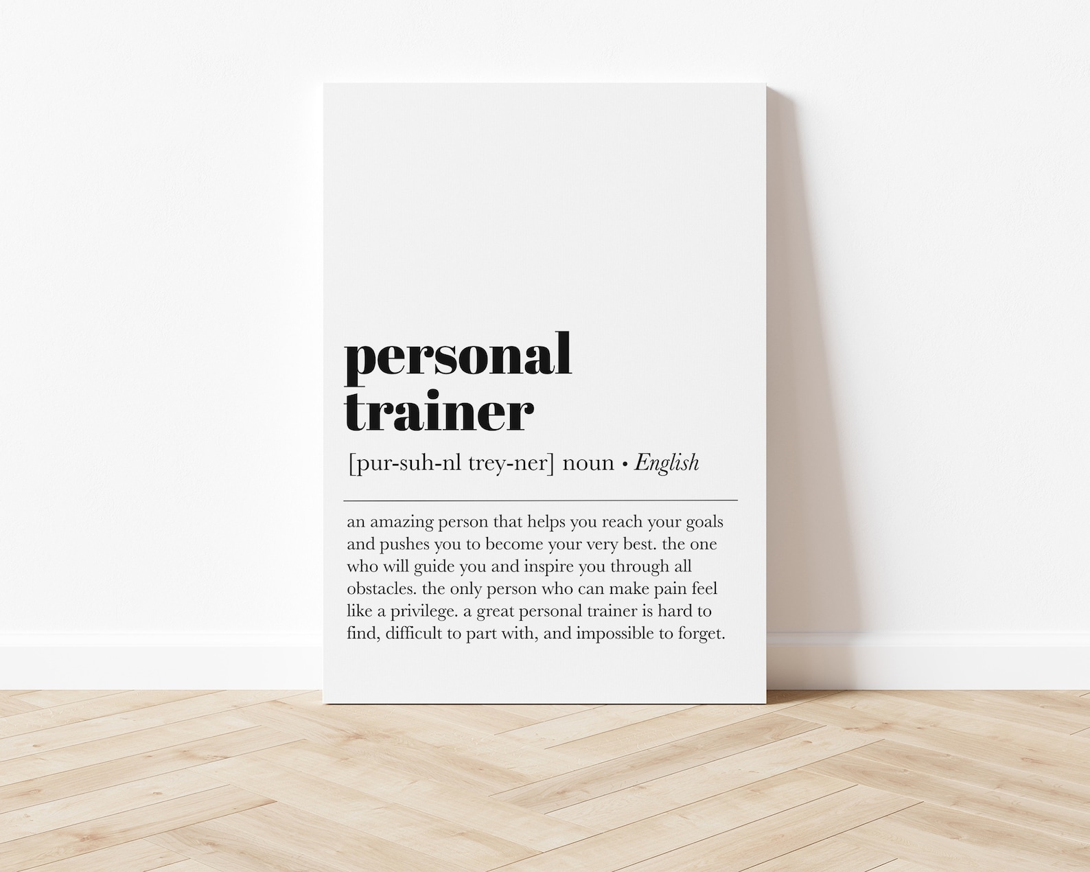 Personal Trainer Definition Print Gift for Personal Trainer - Etsy