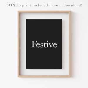 Funny Christmas Wall Art | Set of 8 CHRISTMAS PRINTS | Holiday Decor ...