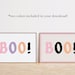 Boo Sign Pastel Halloween Decor Printable Halloween Sign - Etsy