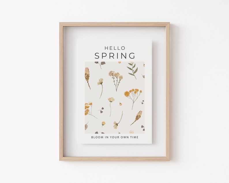 Spring Decor | Spring Wall Art Print | Floral Wall Art | Wildflower Art ...
