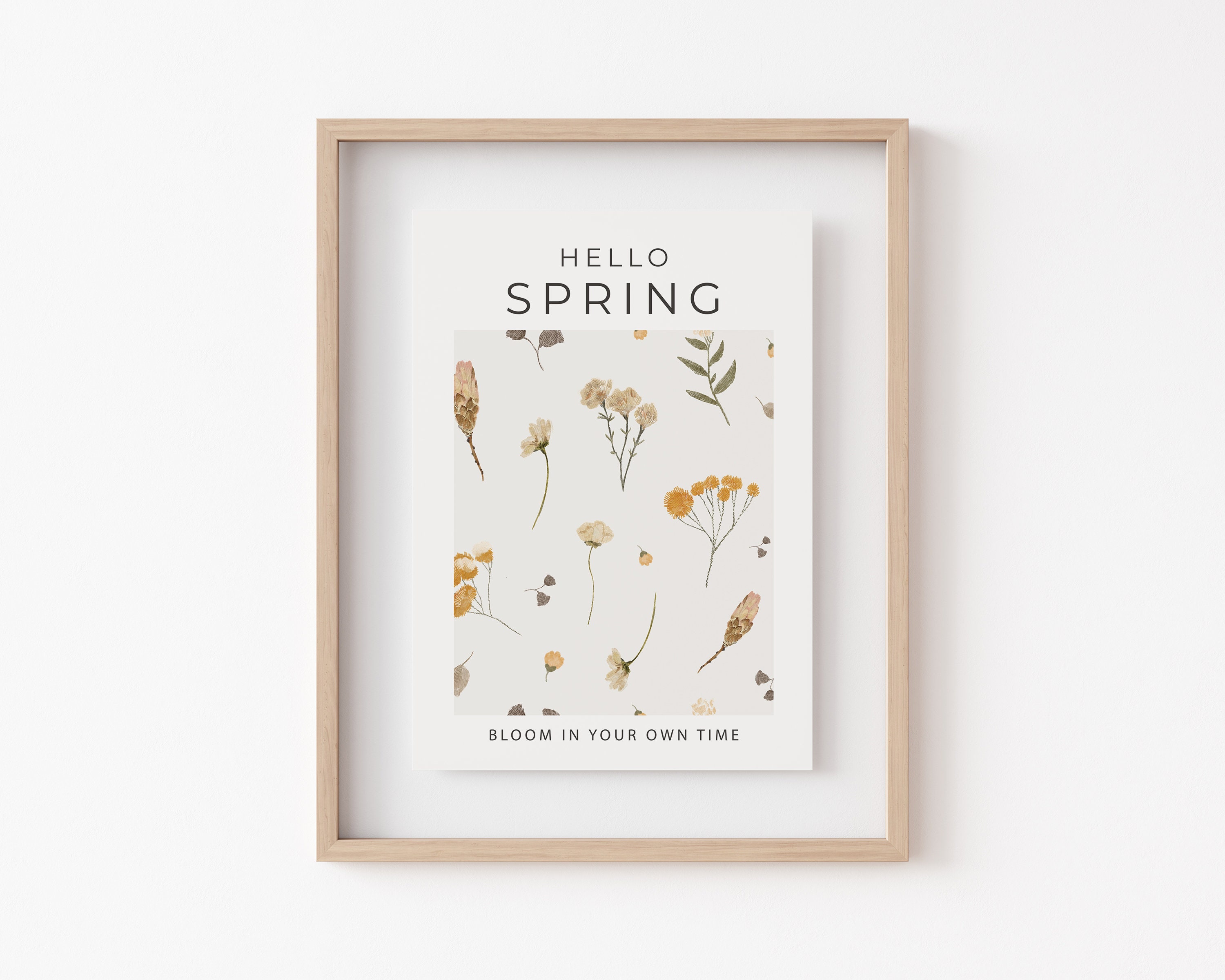 Spring Decor Spring Wall Art Print Floral Wall Art - Etsy