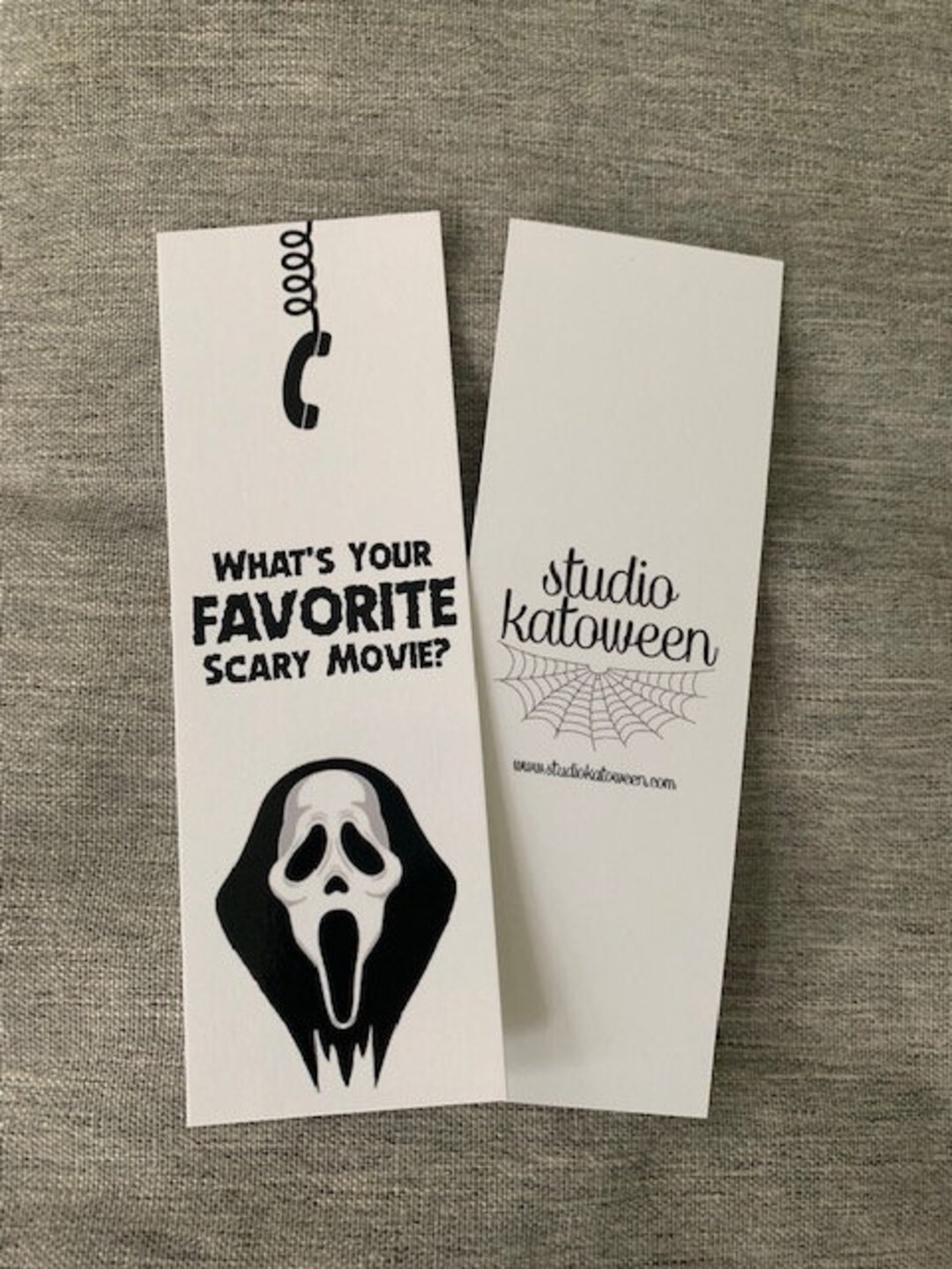 Scary Movie Bookmark - Etsy