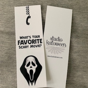 Scary Movie Bookmark - Etsy