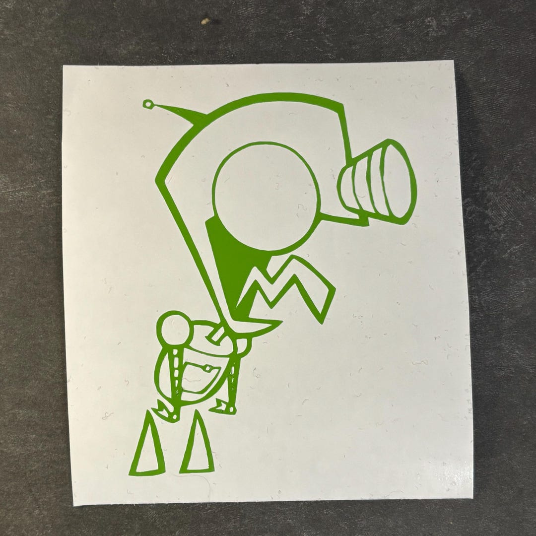 GIR Vinyl Sticker From Invader Zim - Durable Decal for Fans, Great for ...