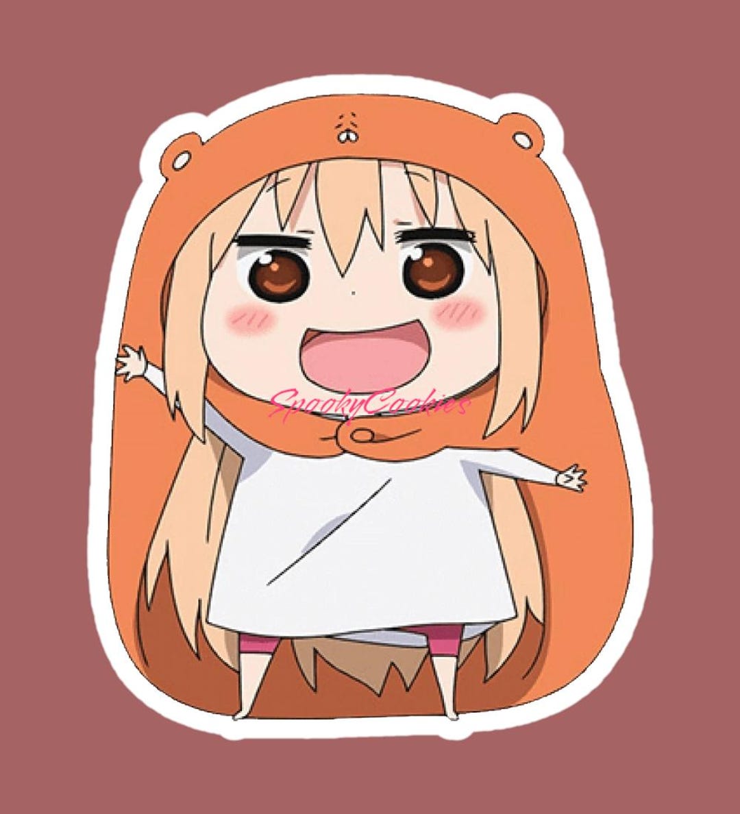 Lazy Anime Girl Sticker – Funny Otaku Vinyl Sticker for Water Bottles ...