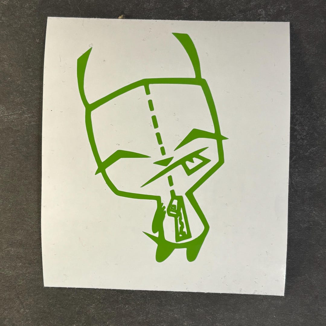 GIR Vinyl Sticker From Invader Zim - Durable Decal for Fans, Great for ...