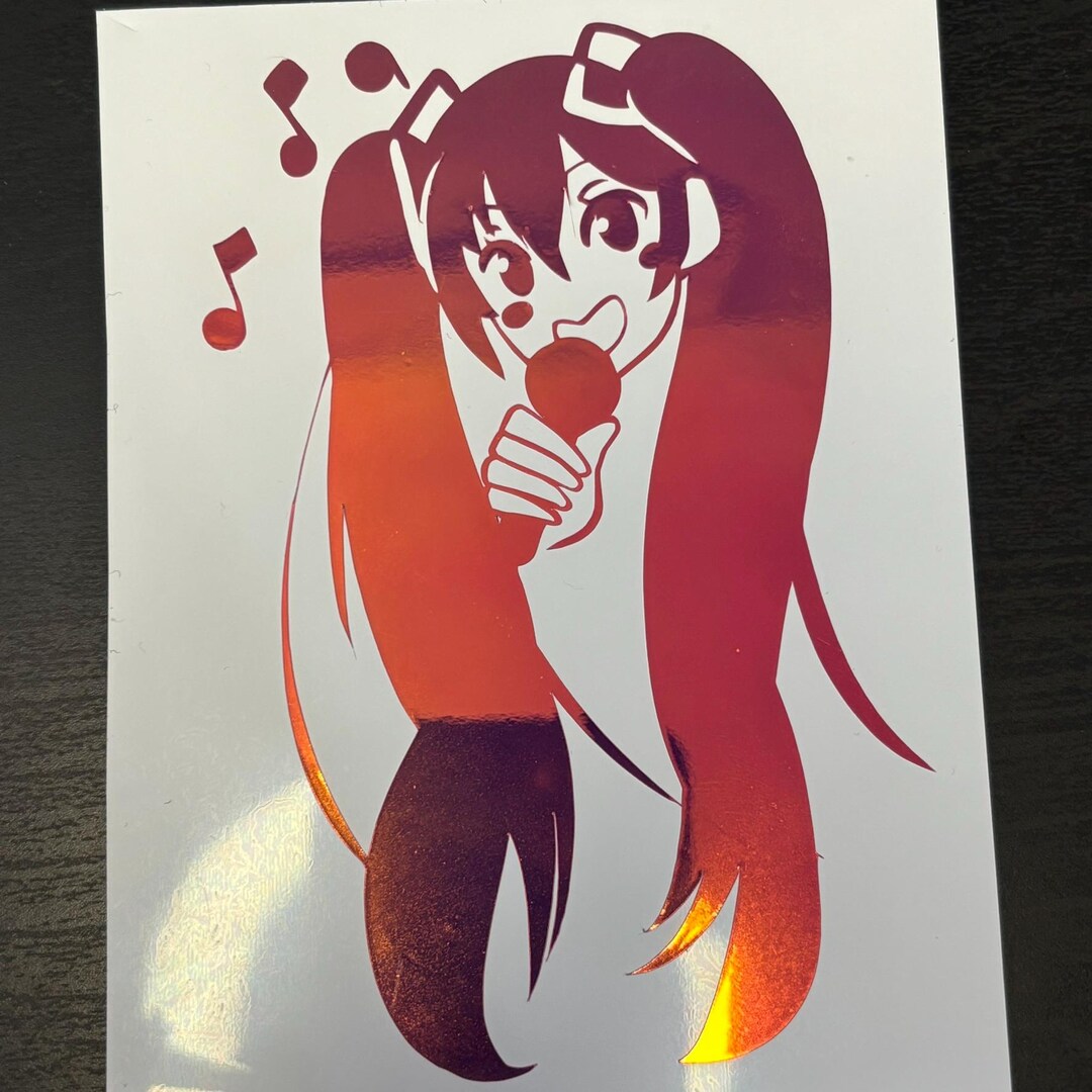 Vocaloid Decal, Custom Vinyl Sticker, Waterproof Holographic Sticker ...