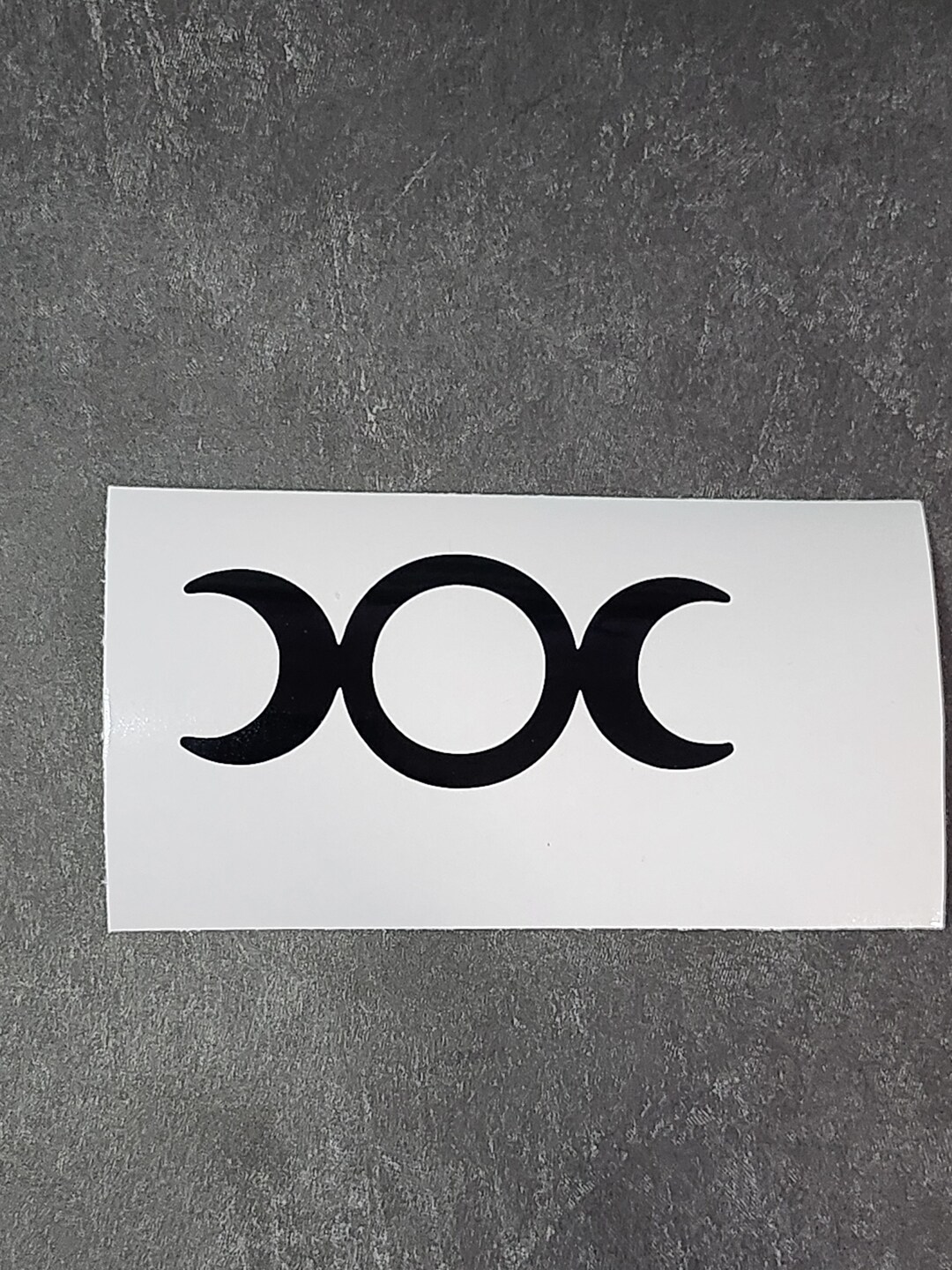 Triple Moon Vinyl Decal - Wiccan Symbol Sticker for Car, Laptop, Altar ...