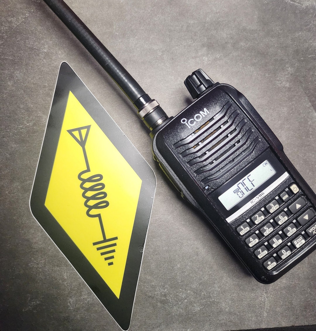 Ham Radio Symbol Sticker, 7.5 Waterproof Vinyl, Ideal for Outdoor ...