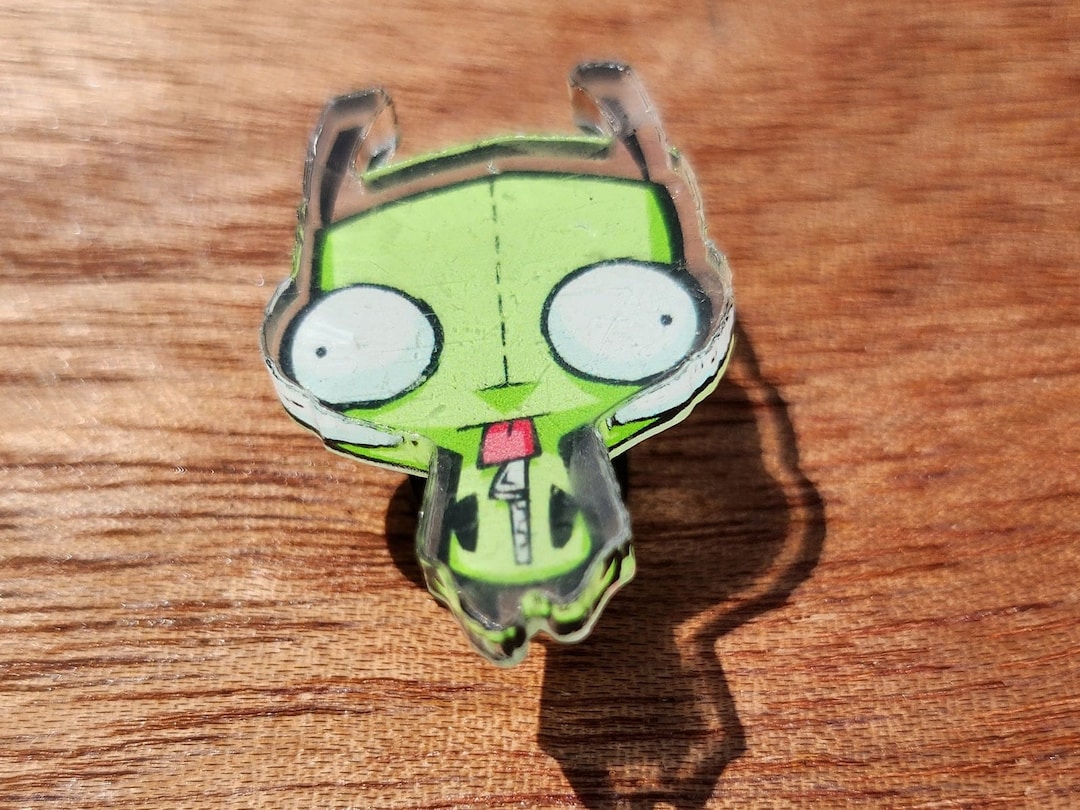 Acrylic Invader Zim GIR Pin - Etsy