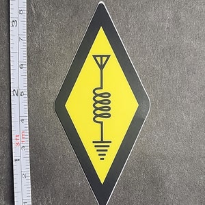 Ham Radio Symbol Sticker, 3" Waterproof Vinyl, Ideal for Outdoor ...