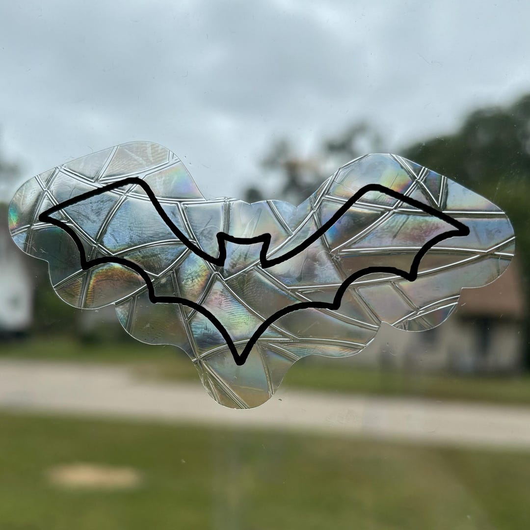 Bat Window Cling Halloween Suncatcher Witchy Home Decor, Boho Aesthetic ...