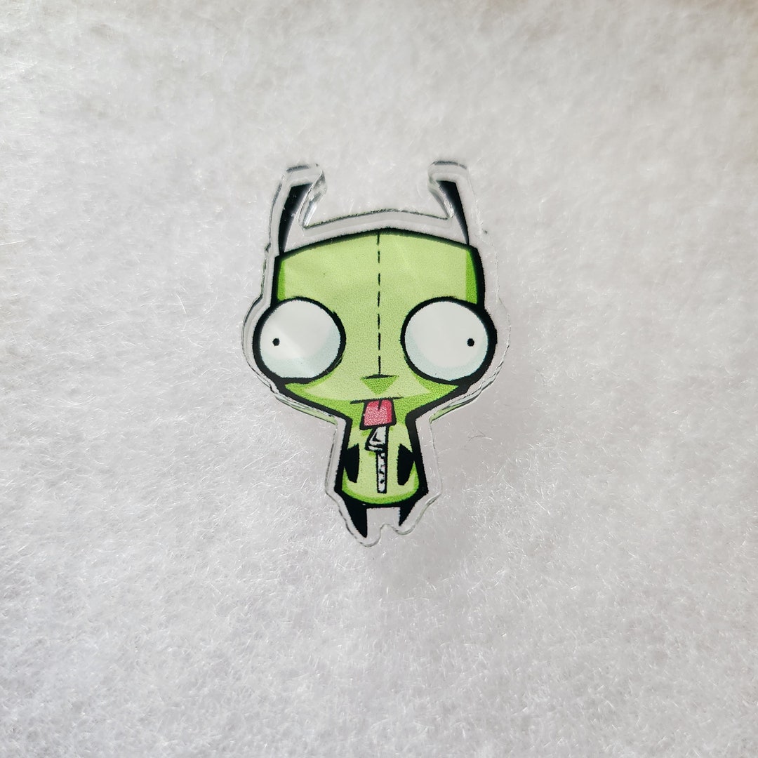 Acrylic Invader Zim GIR Pin - Etsy