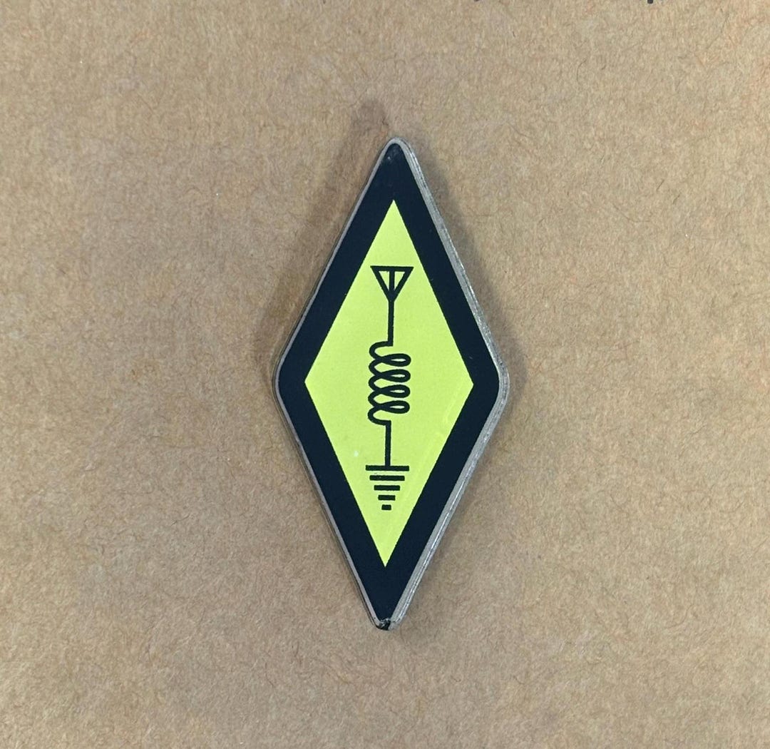 Ham Radio Symbol Acrylic Pin, Ideal for Amateur Radio Buffs - Radio ...