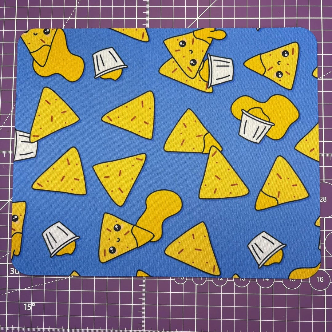 Kawaii Nacho Mouse Pad – Cute Chips & Cheese Desk Mat for Snack Lovers ...