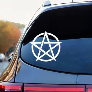 Spiritual Pentacle Vinyl Decal Durable Weather-resistant Sticker for ...
