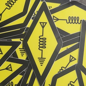 Ham Radio Symbol Sticker, 3" Waterproof Vinyl, Ideal for Outdoor ...