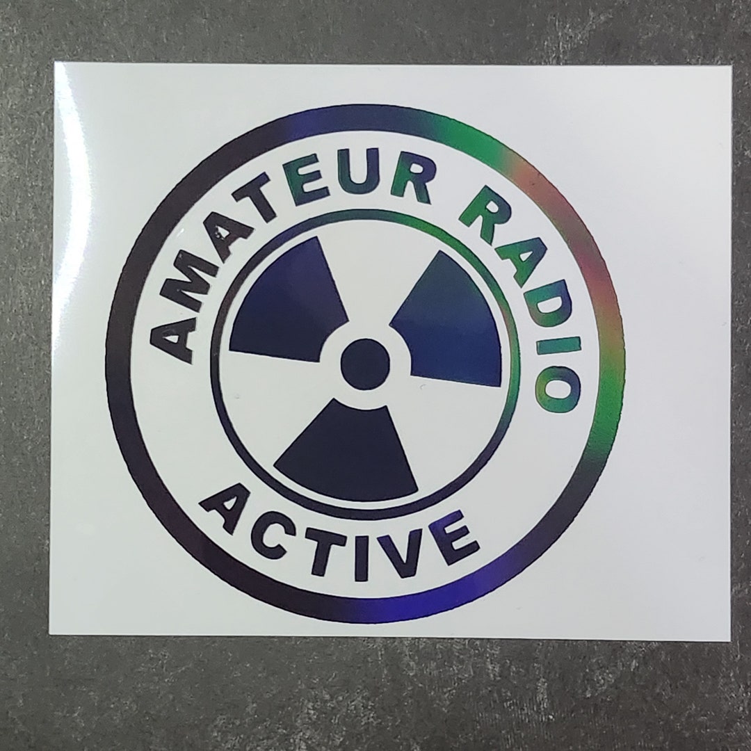 Amateur Ham Radio Active Decal - Weatherproof Vinyl Sticker for Laptops ...
