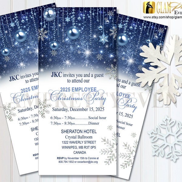 Blue Christmas Party - Etsy