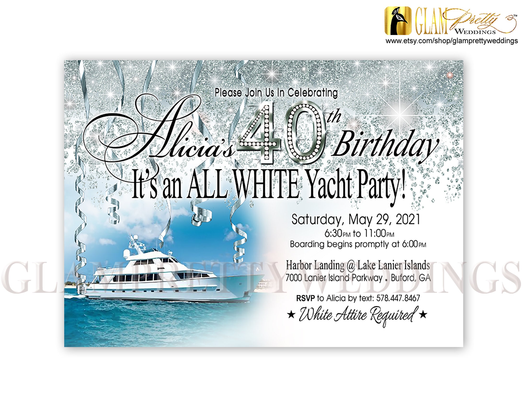 Boat Party Invitations