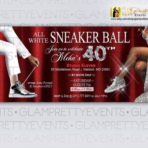 40th Birthday All White Flyer - Etsy