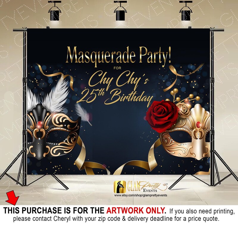 Masquerade Backdrop - Etsy