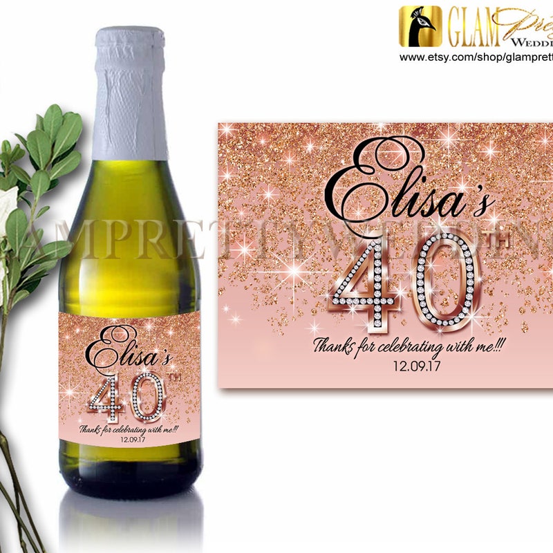 Glitter Labels - Etsy