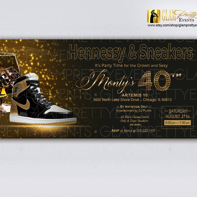 Sneaker Invitation - Etsy
