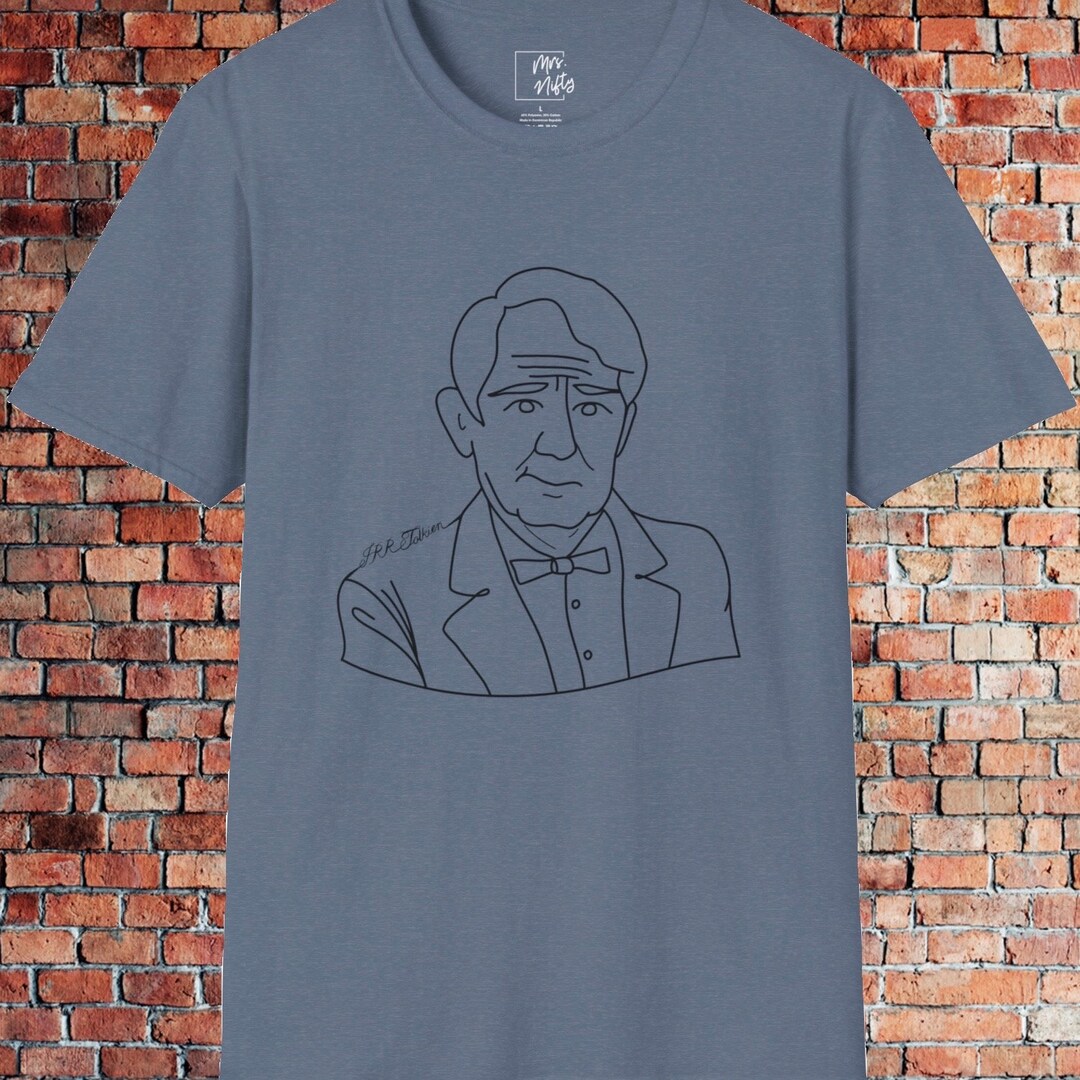 JRR Tolkien Minimalist Line Art Shirt - Etsy