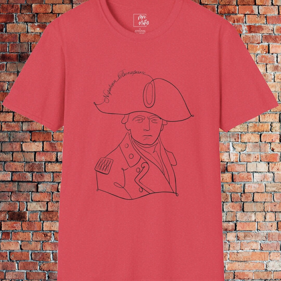Napoleon Bonaparte Minimalist Line Art Shirt - Etsy
