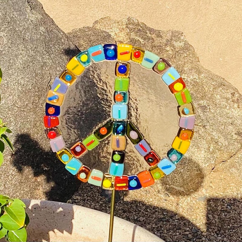 Peace Sign Yard Art - Etsy