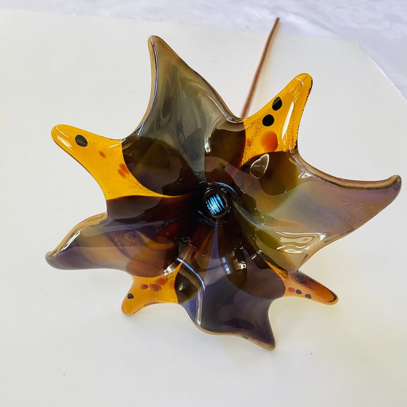 Fused Glass Flowers - Etsy