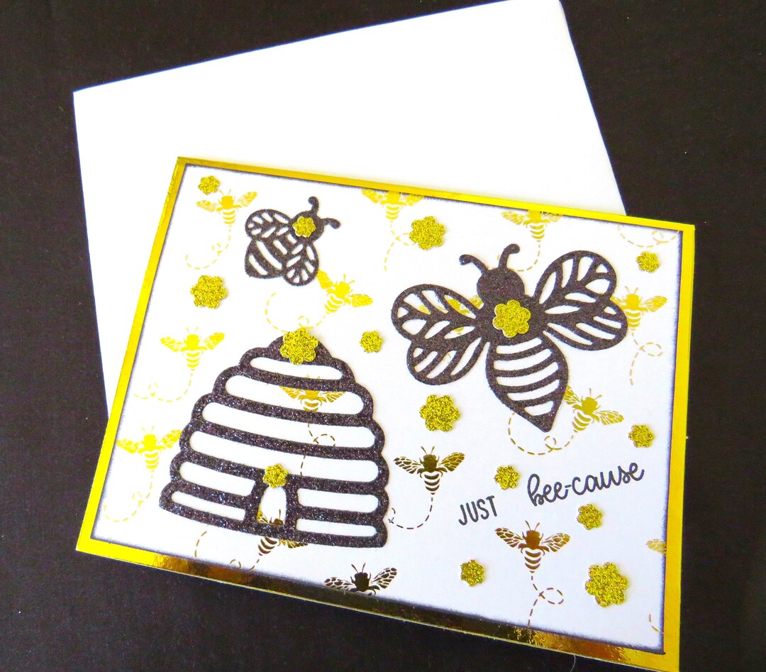 Just Bee-cause Card Beehive Card Hive Been Thinking of You Sentiment ...