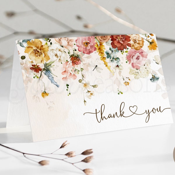 Floral Thank You - Etsy
