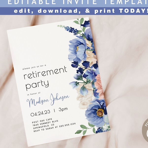 Retirement Lavender Invitations - Etsy