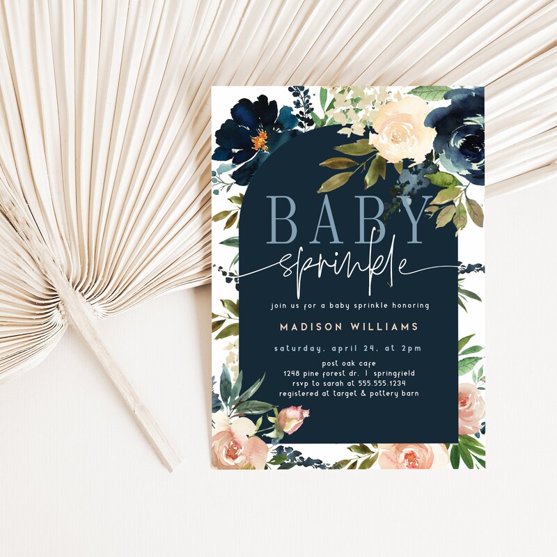 Baby Sprinkle Invitation Girl - Etsy