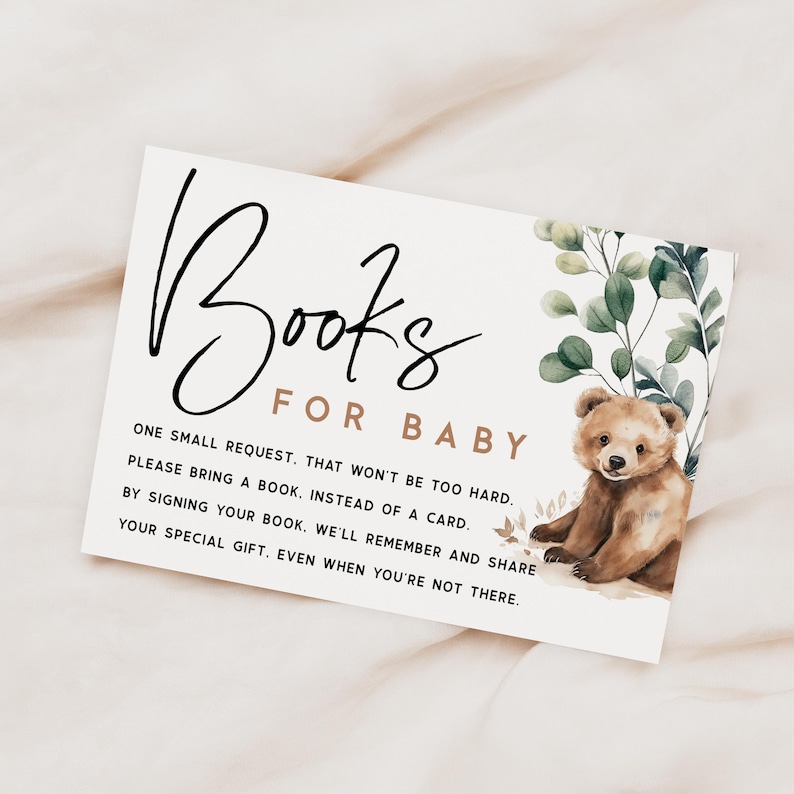 Bear Baby Shower Invitation Suite: Editable Template (digital Download ...