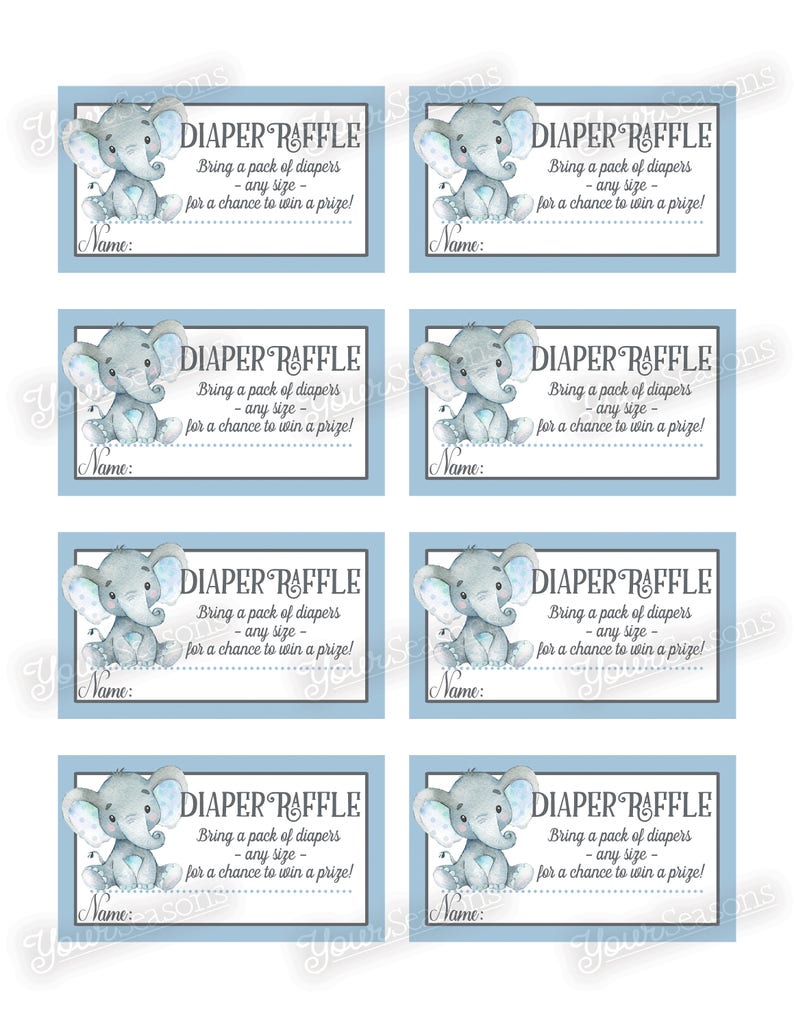 Wipe Raffle Tickets Printable Baby Shower Raffle Tickets Grey Bl Wipe 