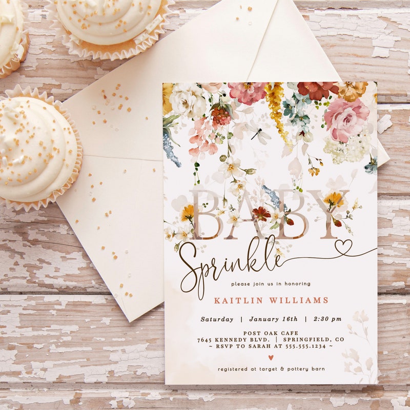 Baby Sprinkle Invitations - Etsy