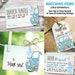 Drive by Baby Shower Gift Tags, Blue Truck Thank You Favor Tags ...