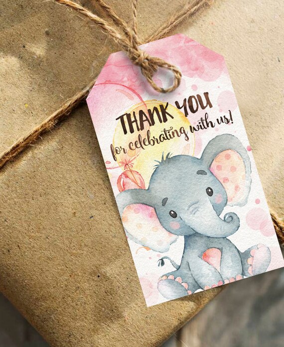 Party Supplies Printable Thank you Tags Instant Download 0162 Editable ...
