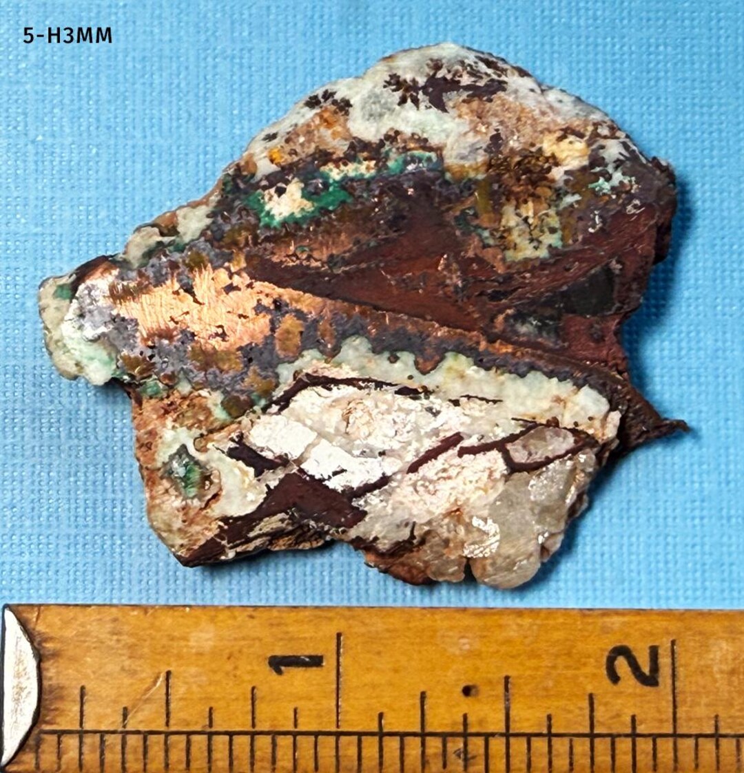 Campbellite Slab Rough Specimen - BIG 171ct. & Loaded W/ Copper ...