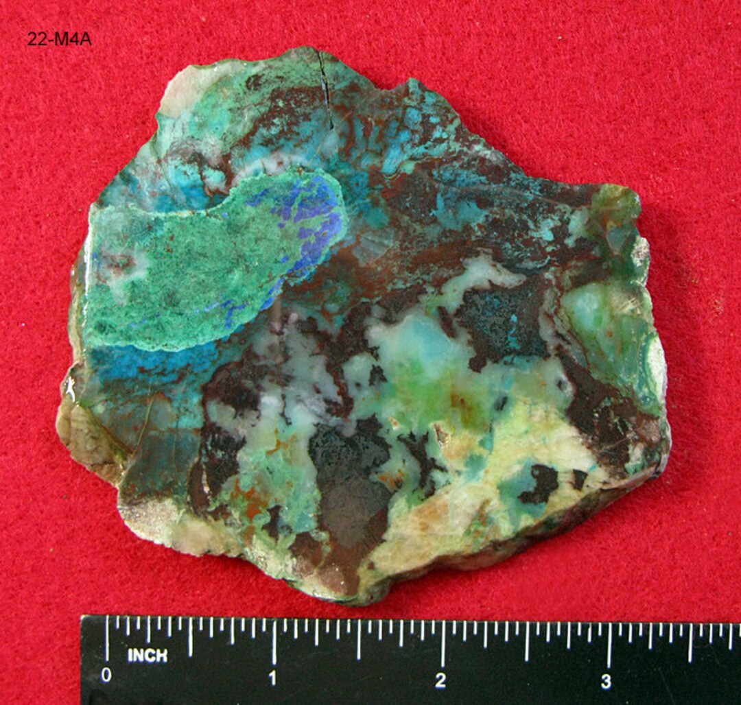 Bisbee Azurite Malachite - Rare Rough Slab - 3.5" Classic Colors ...