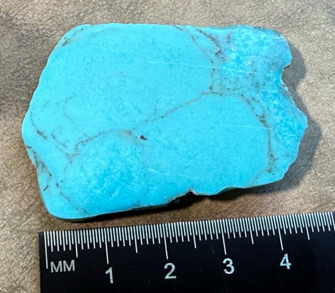 Bisbee Turquoise Rough Cab HUGE 46mm Baby Blue - Arizona Gemologist ...