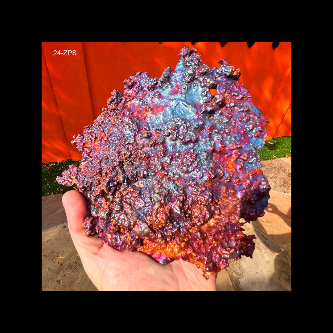 Copper Splash Ray Mine Arizona HUGE 8" Blazing Colors! - Miner Made! - Etsy